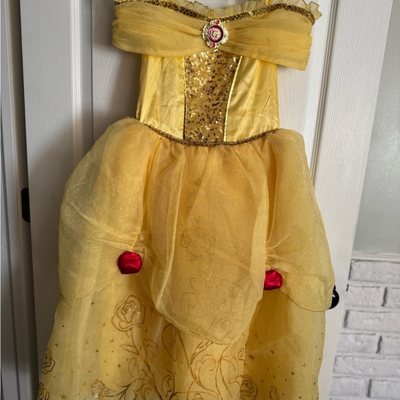 Disney | Costumes | Disney Golden Princess Dress With Red Accents ...